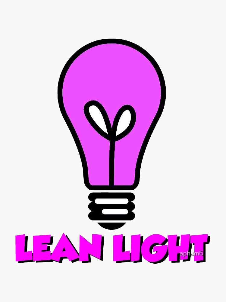 "LEAN LIGHT (I LOVE LEAN COLLECTION)" Sticker for Sale by apham6 ...