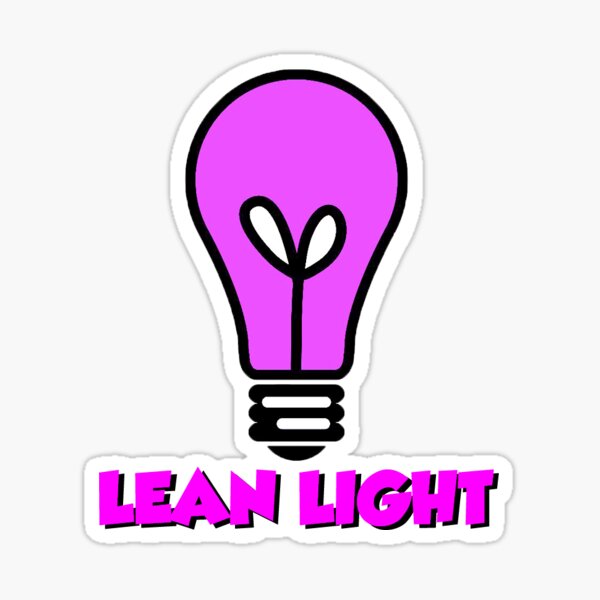 "LEAN LIGHT (I LOVE LEAN COLLECTION)" Sticker for Sale by apham6 ...