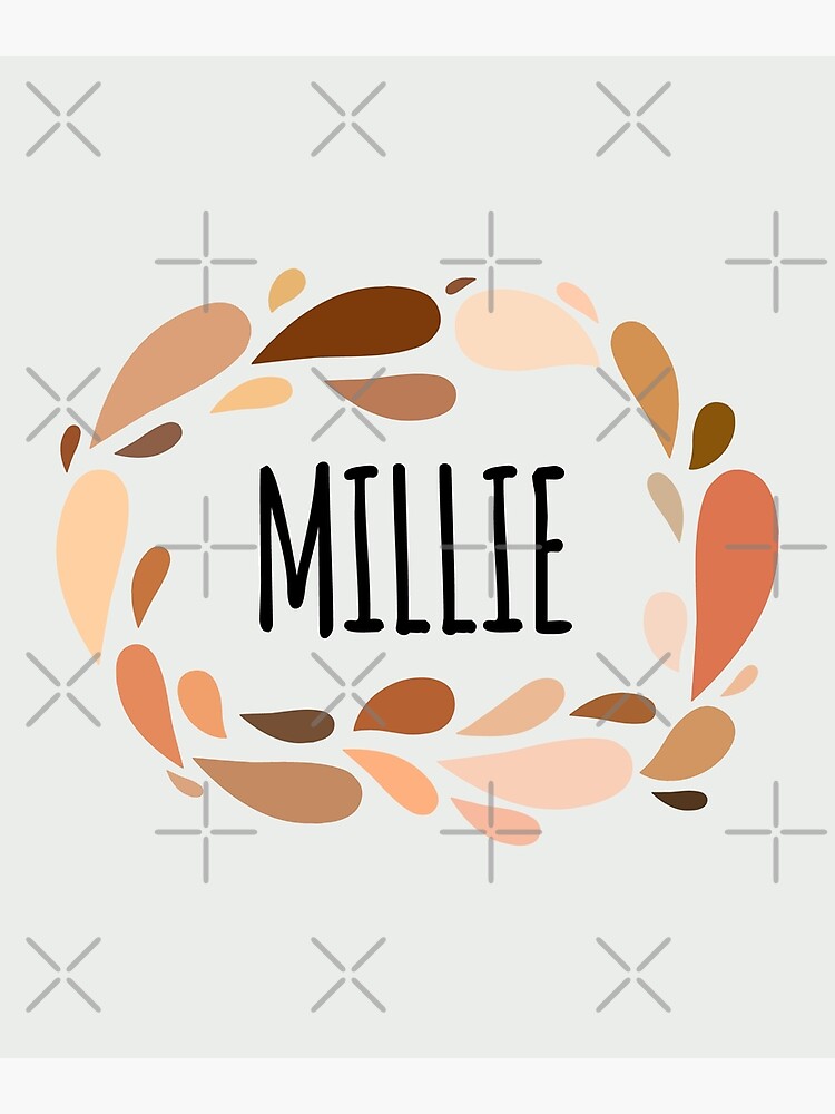 "Millie - Names for Wife Daughter and Girl" Poster for Sale by kindxinn ...
