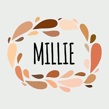 "Millie - Names for Wife Daughter and Girl" Poster for Sale by kindxinn ...