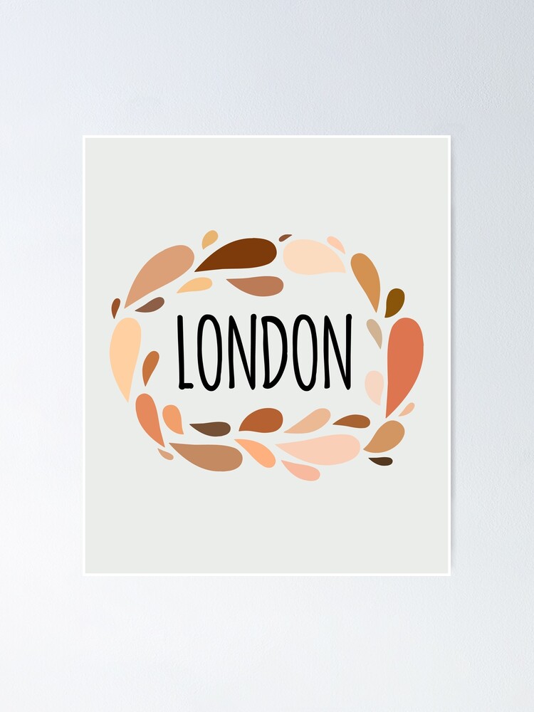 "London - Names for Wife Daughter and Girl" Poster for Sale by kindxinn ...