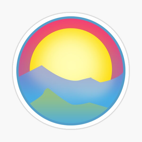 "Pan landscape pride flag" Sticker by KayleeVerschure | Redbubble