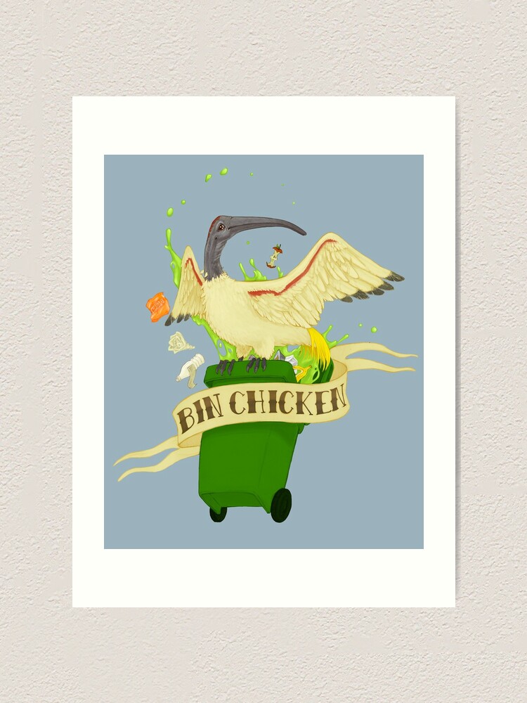 "Bin Chicken" Art Print for Sale by picksleydust | Redbubble