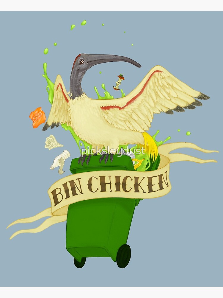 "Bin Chicken" Art Print for Sale by picksleydust | Redbubble