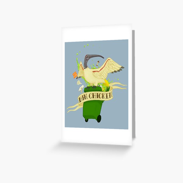 Bin Chicken Greeting Cards | Redbubble