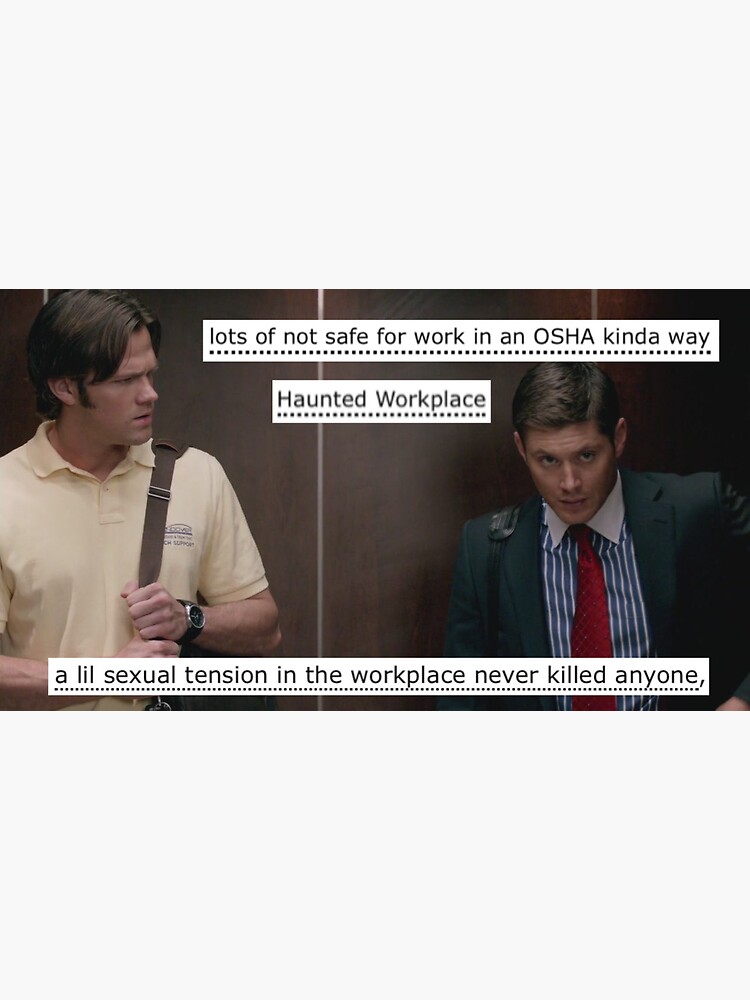 "it's a terrible life sam and dean winchester ao3 tags" Sticker for ...