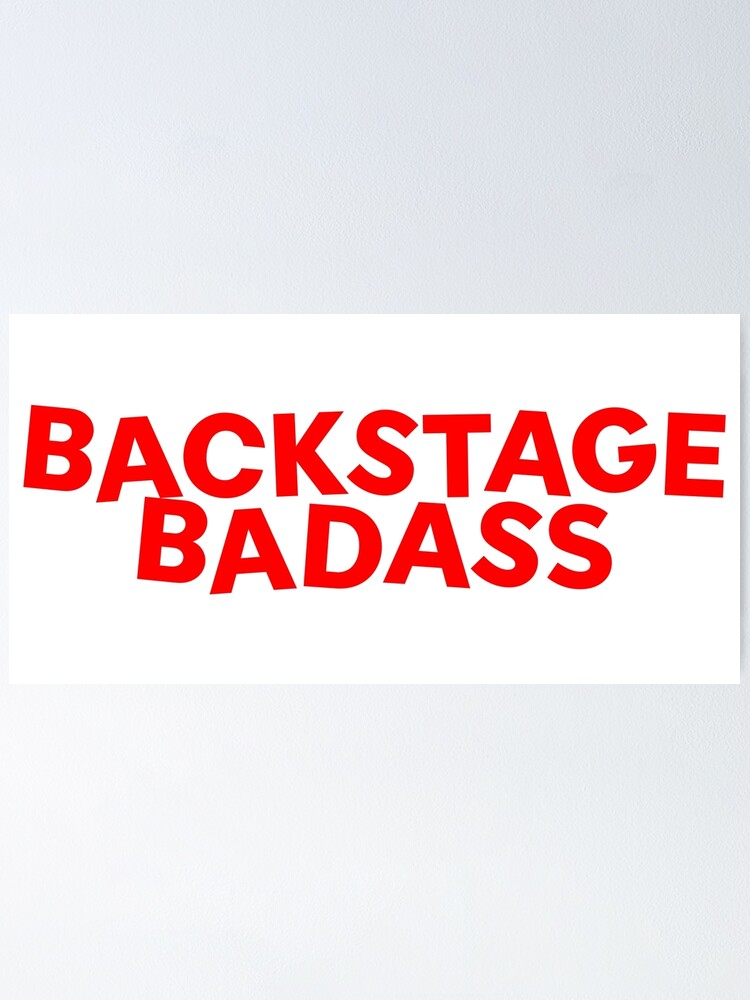 "Backstage badass red Rocky edition" Poster for Sale by taylor-lang ...