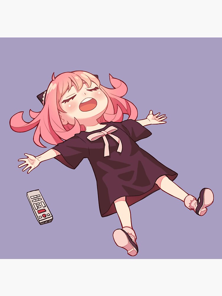 "spyxfamily Anya sleeping " Sticker for Sale by CelestialChoise | Redbubble