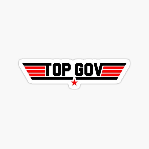 "Top Gov " Sticker for Sale by AvaCreate | Redbubble