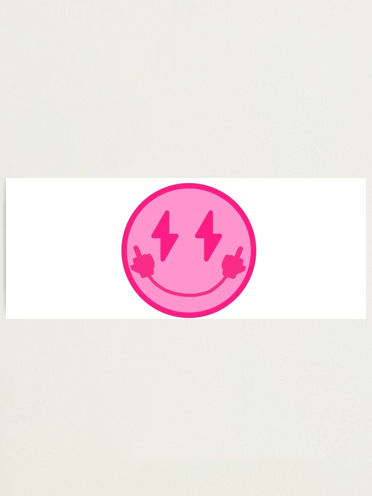 "smiley face middle finger " Photographic Print for Sale by ...