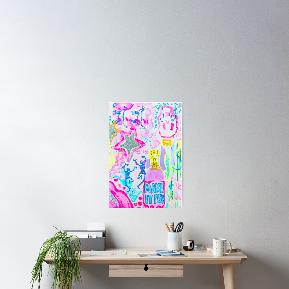 "Make It Fun Print #2" Poster for Sale by lilywiik | Redbubble