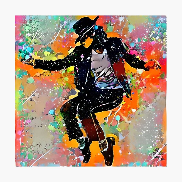 "Michael Jackson With Hat Dance Artistic Portrait Design Pop Art ...