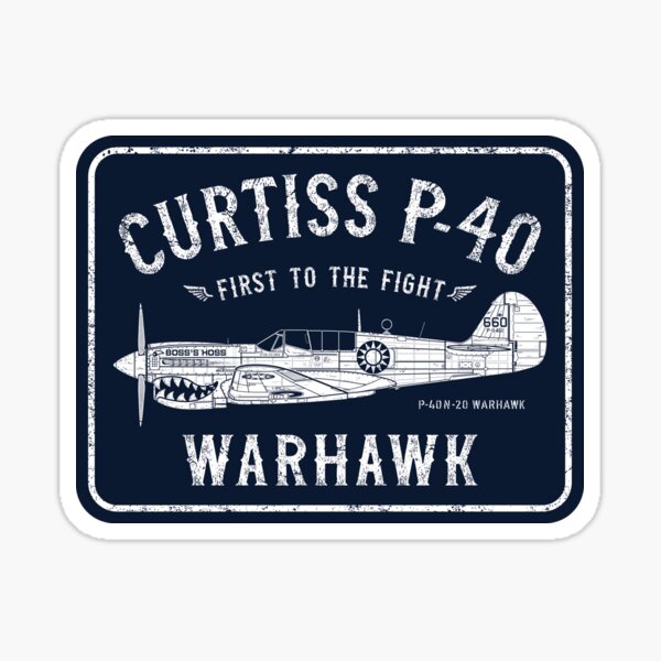 "P-40 Warhawk" Sticker for Sale by 909Apparel | Redbubble