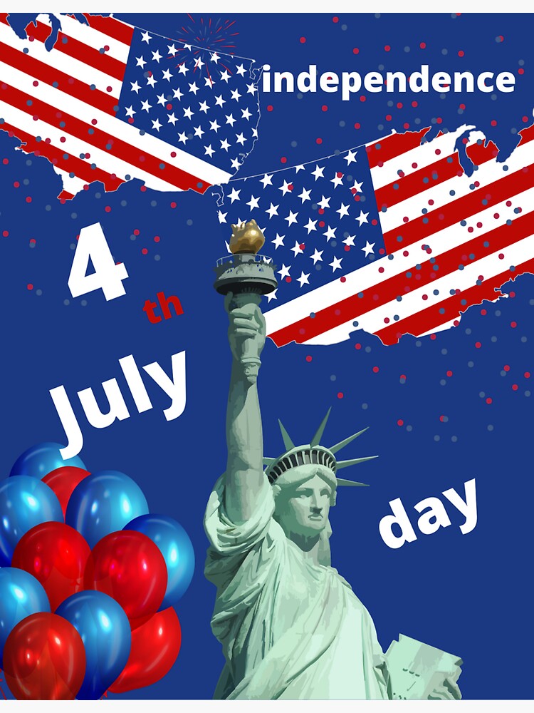 Pegatina «Patrón diseñado para Estados Unidos, día de la independencia ...