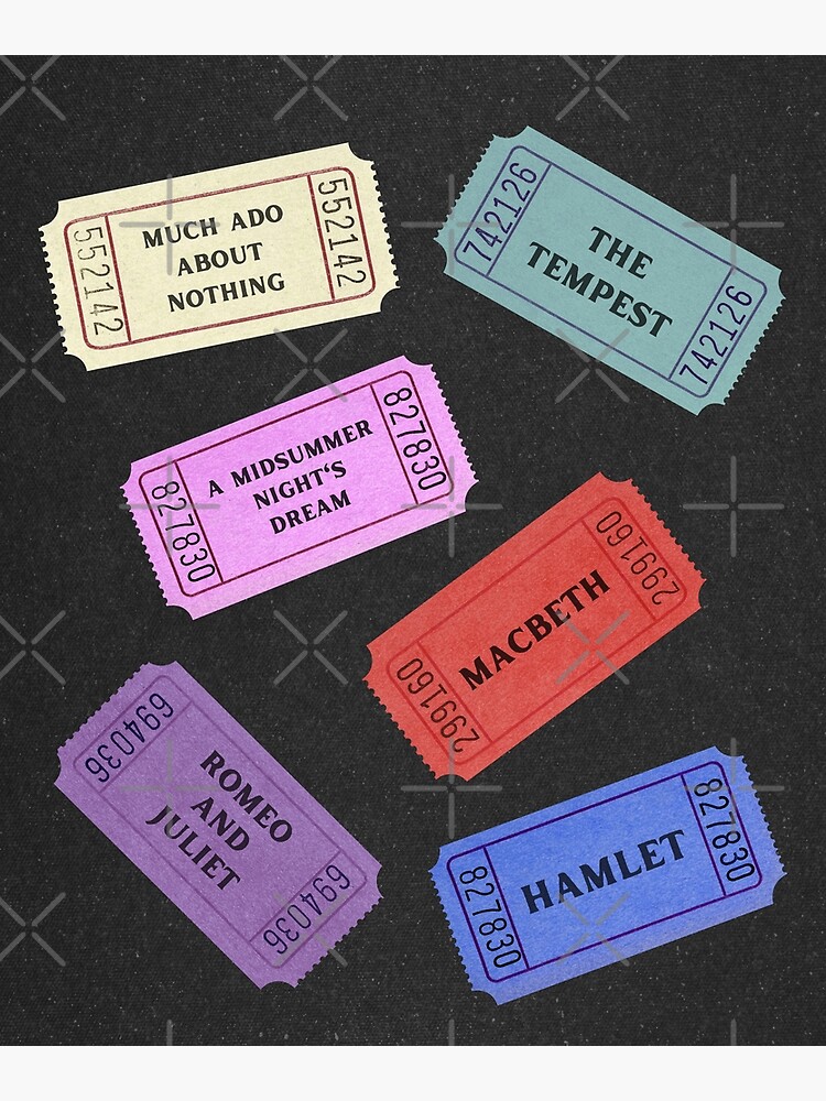 "William Shakespeare Theatre Tickets Collection Pack" Photographic ...