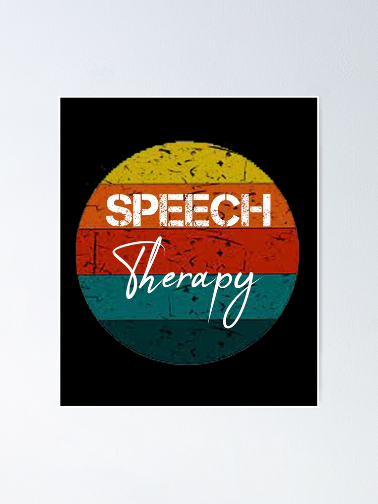 "Vintage Retro speech therapy Gifts" Poster for Sale by rachidhaz ...