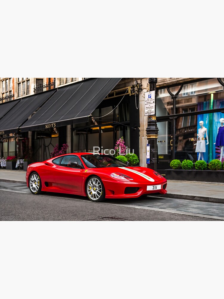 "Ferrari 360 Challenge Stradale" Sticker for Sale by Rico Liu | Redbubble