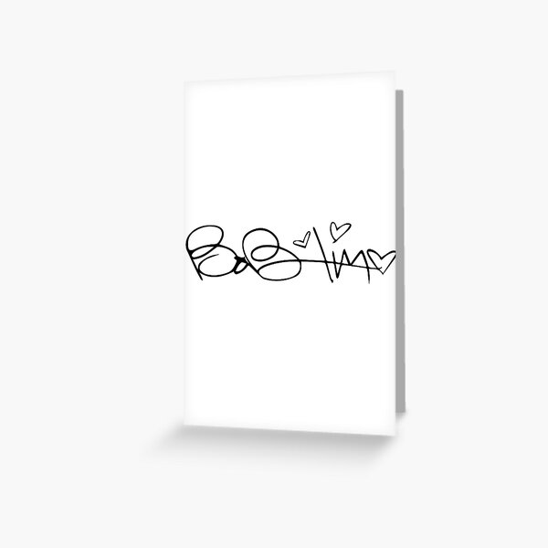 "Bo Burnham Merch Signature Logo" Greeting Card by SamibShop | Redbubble