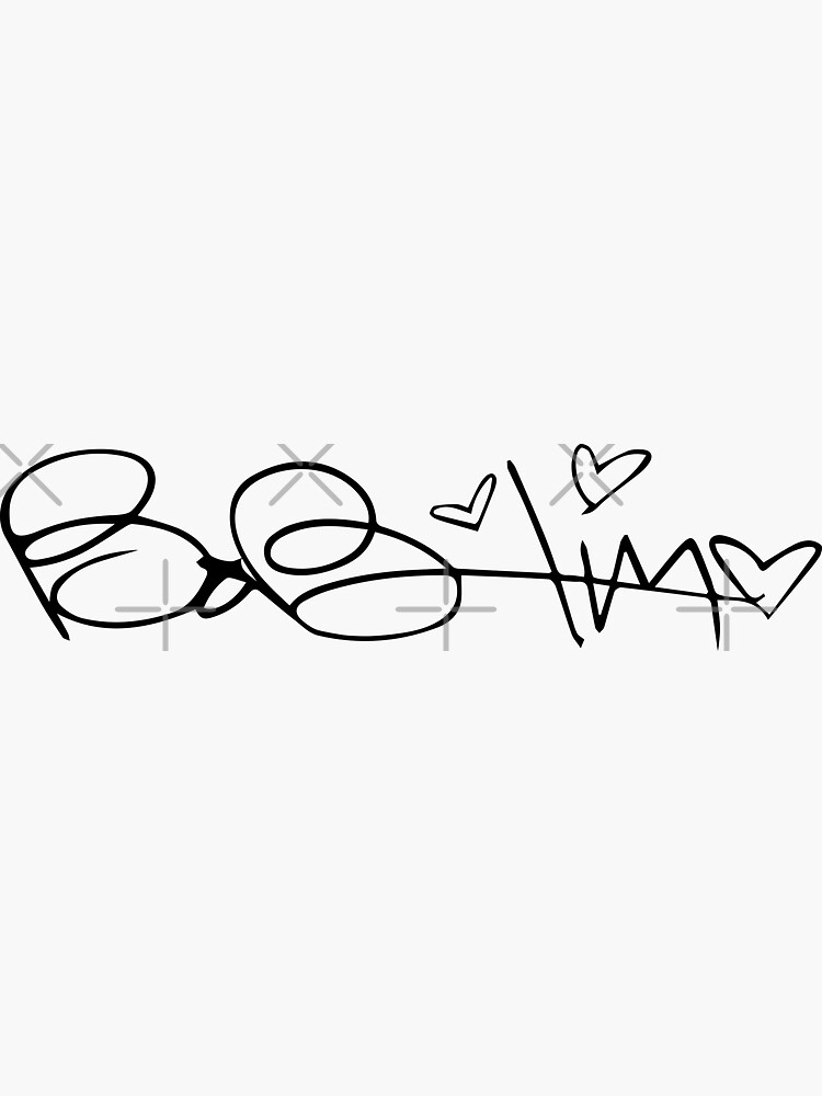 "Bo Burnham Merch Signature Logo" Sticker by SamibShop | Redbubble