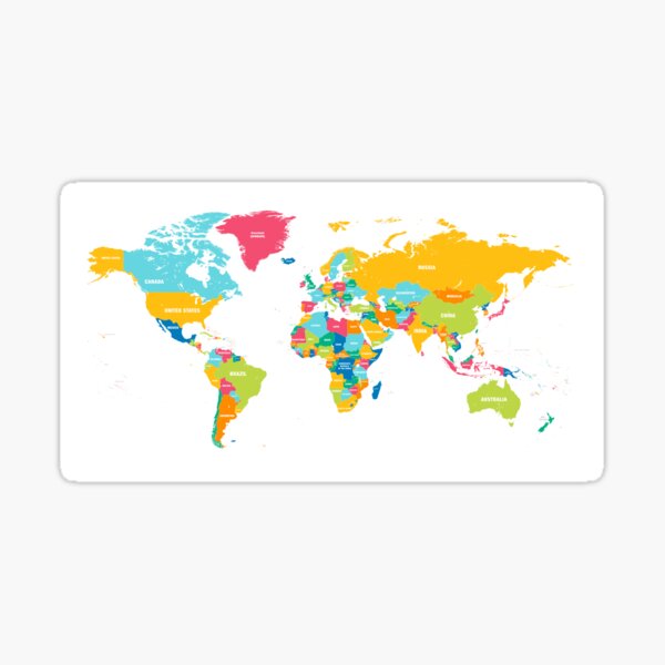 "Map" Sticker for Sale by kamuipreme | Redbubble