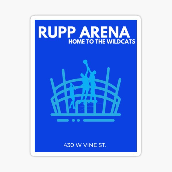 "rupp arena university of kentucky" Sticker for Sale by sheridanjo26 ...