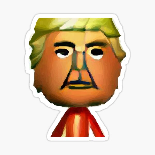 "Trump Mii - Cursed" Sticker for Sale by GraphicGummies | Redbubble
