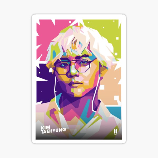 "BTS V" Sticker for Sale by bernweber635 | Redbubble