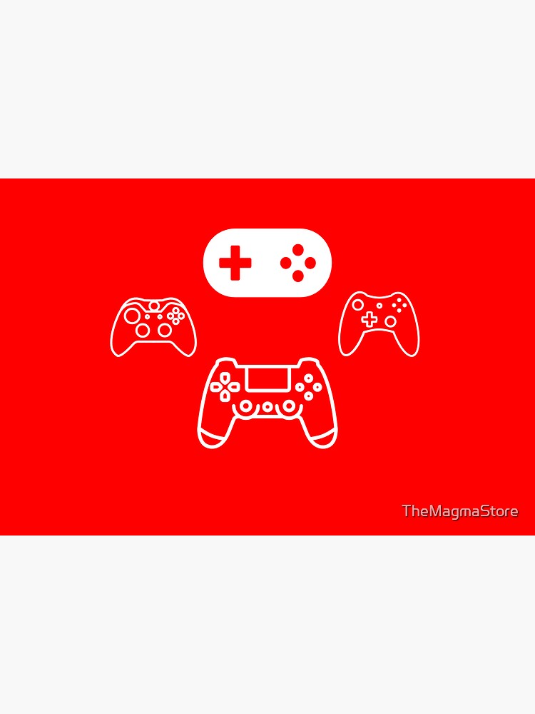 "Controllers Red" Sticker for Sale by TheMagmaStore | Redbubble