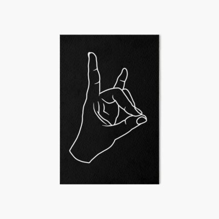 "Pst the Silent fox or Quiet Coyote Hand" Art Board Print for Sale by ...