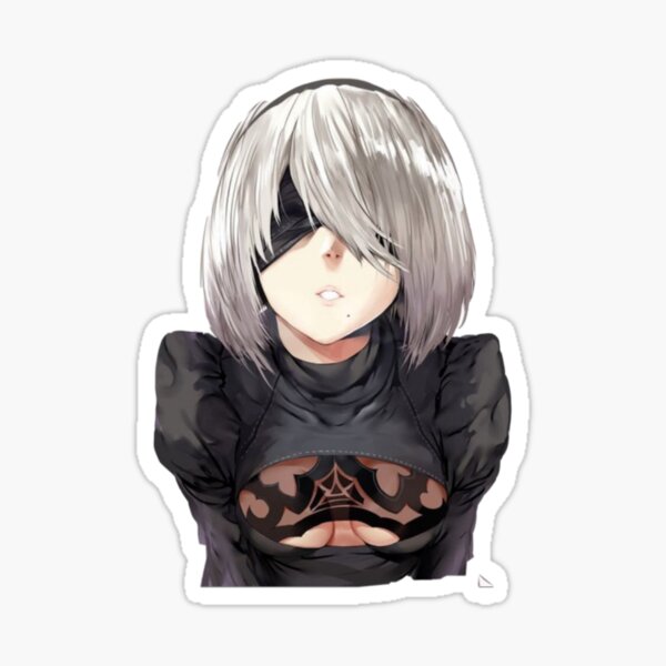 "2B nier automata" Sticker for Sale by MRTees2 | Redbubble