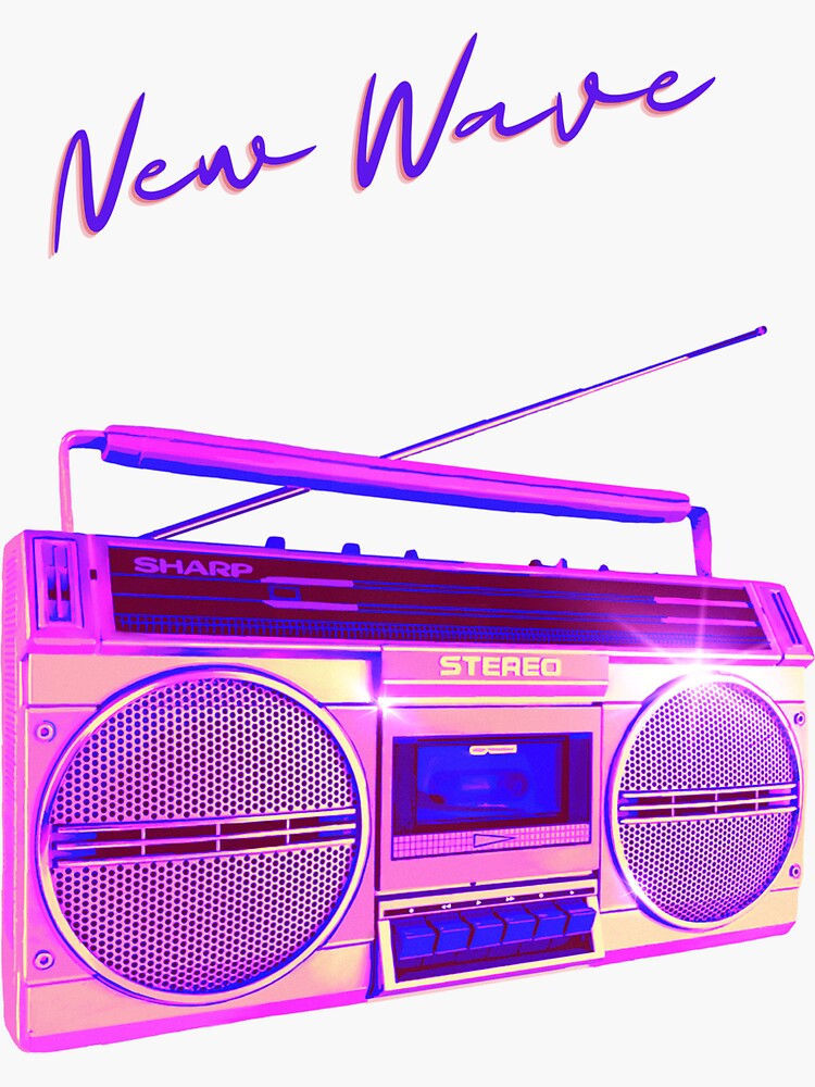"80s Boombox " Sticker for Sale by FloridaKeys1984 | Redbubble