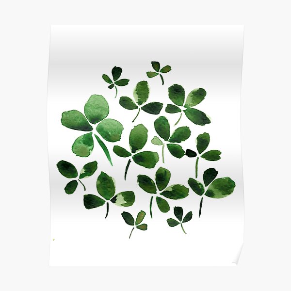 "Shamrocks" Poster for Sale by artbyswingard | Redbubble