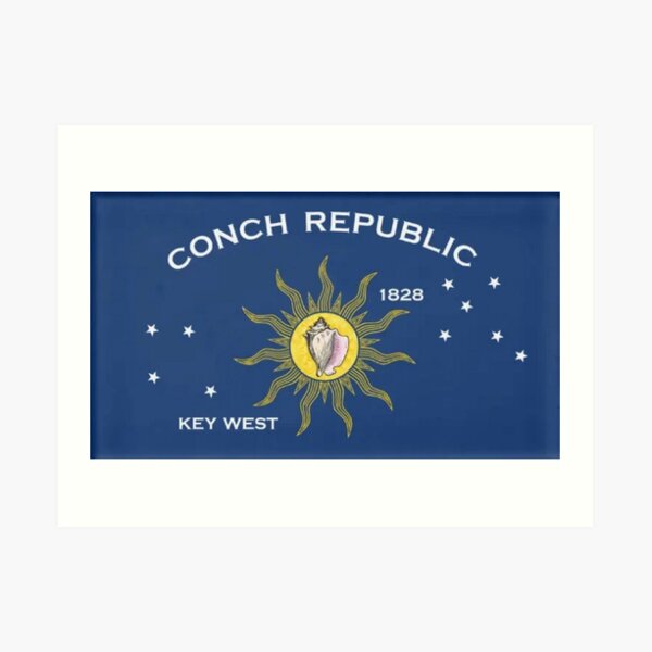 "Conch Republic flag" Art Print for Sale by Lexipooh76 | Redbubble
