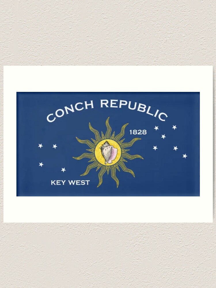 "Conch Republic flag" Art Print for Sale by Lexipooh76 | Redbubble