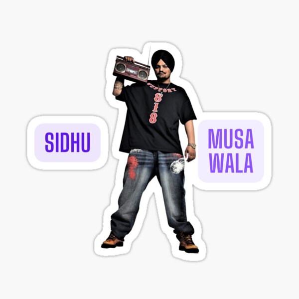 "sidhu musawala " Sticker for Sale by UKREDTAPE | Redbubble