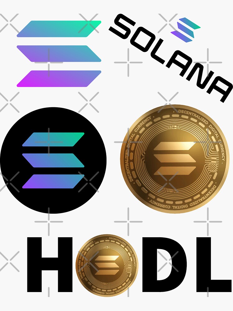 "Solana cryptocurrency - Solana SOL - SOL HODL" Sticker by karimhodo ...