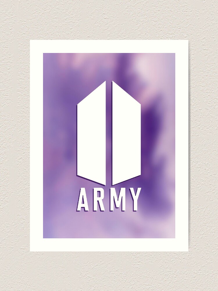 "BTS Army Logo " Art Print for Sale by bernweber635 | Redbubble