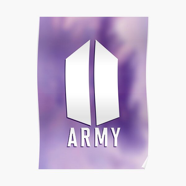 "BTS Army Logo " Poster for Sale by bernweber635 | Redbubble