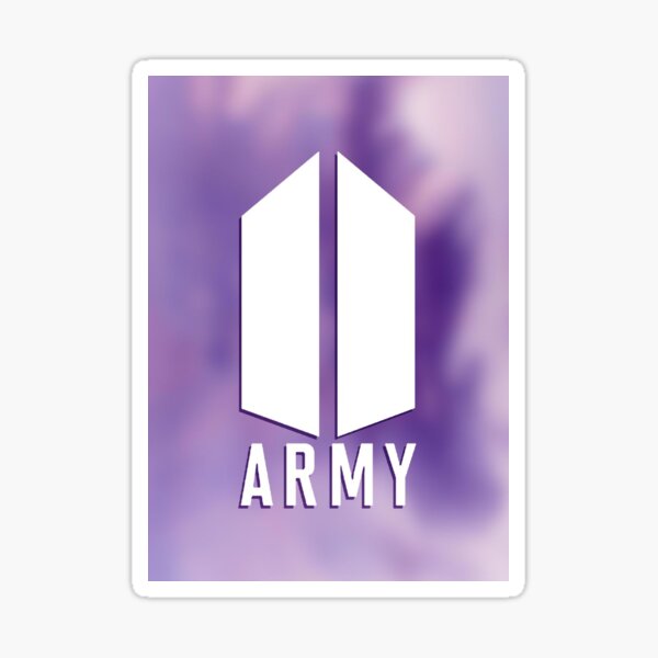 "BTS Army Logo " Sticker by bernweber635 | Redbubble