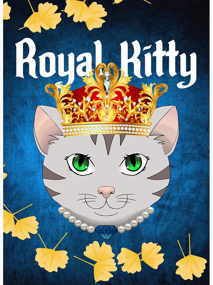 "Royal Kitty" Sticker by 8mydelight | Redbubble