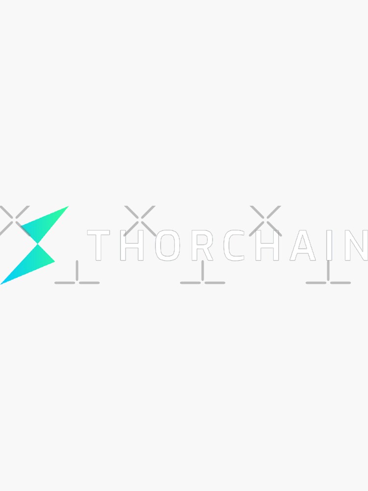 "THORChain cryptocurrency THORChain RUNE Crypto Rune Logo" Sticker for ...
