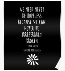 Green John Quote: Posters | Redbubble