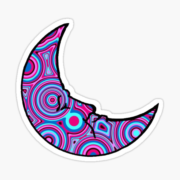 "HOLO MOON" Sticker for Sale by Aleksander37 | Redbubble