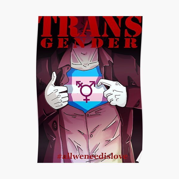 "Transgender pride" Poster for Sale by LanaTarvolaria | Redbubble