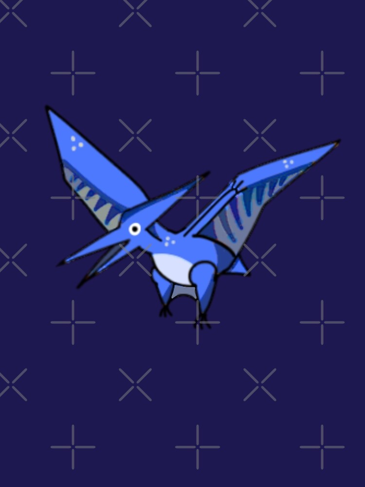 "Blue Pterodactyl" Poster for Sale by DRAGONSandWAVES | Redbubble