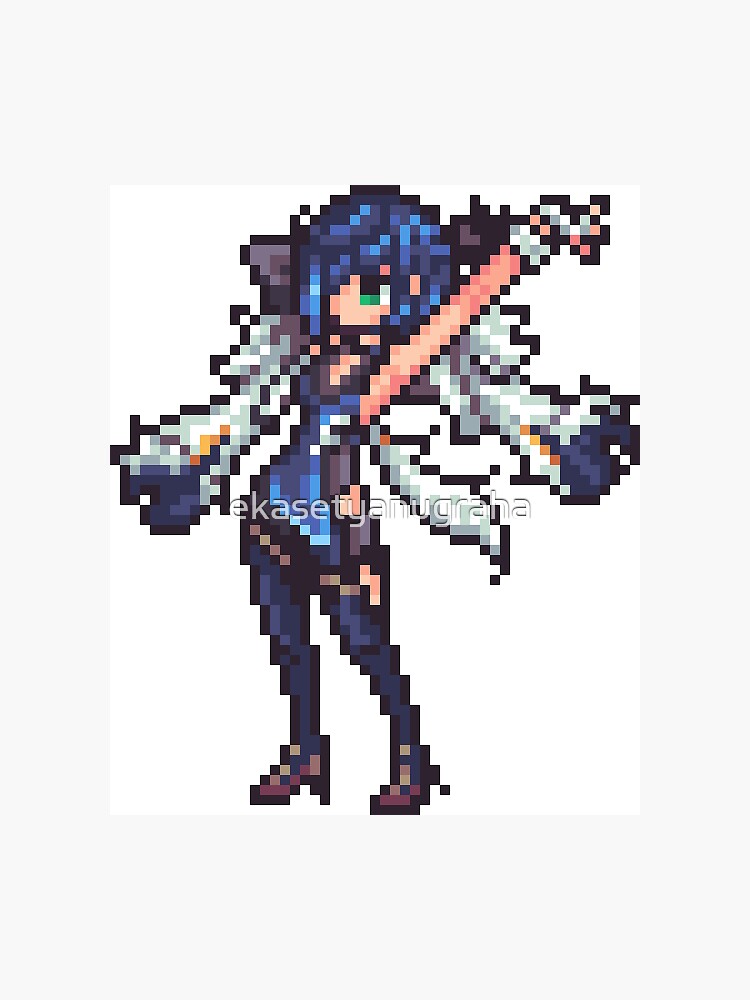 "Yelan - Genshin Impact Pixel Art" Magnet for Sale by ekasetyanugraha ...