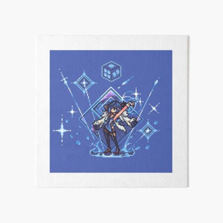 "Yelan - Genshin Impact Pixel Art" Art Board Print for Sale by ...
