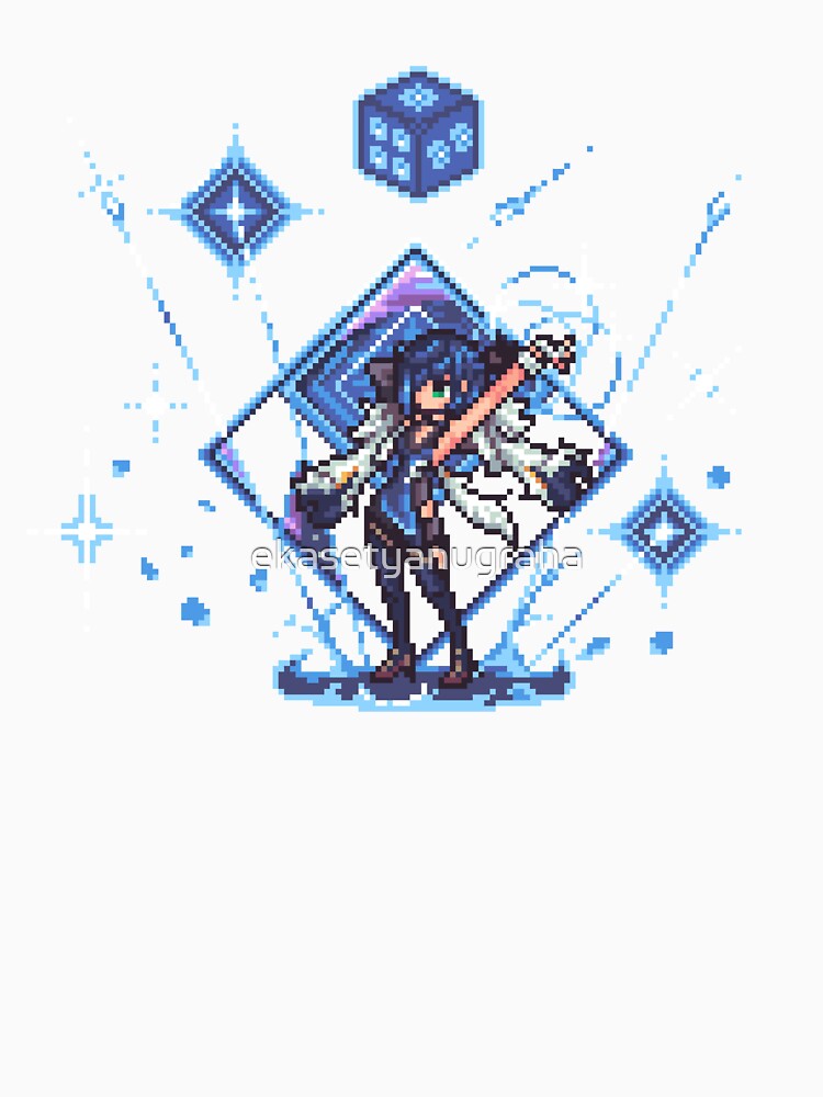 "Yelan - Genshin Impact Pixel Art" T-shirt for Sale by ekasetyanugraha ...