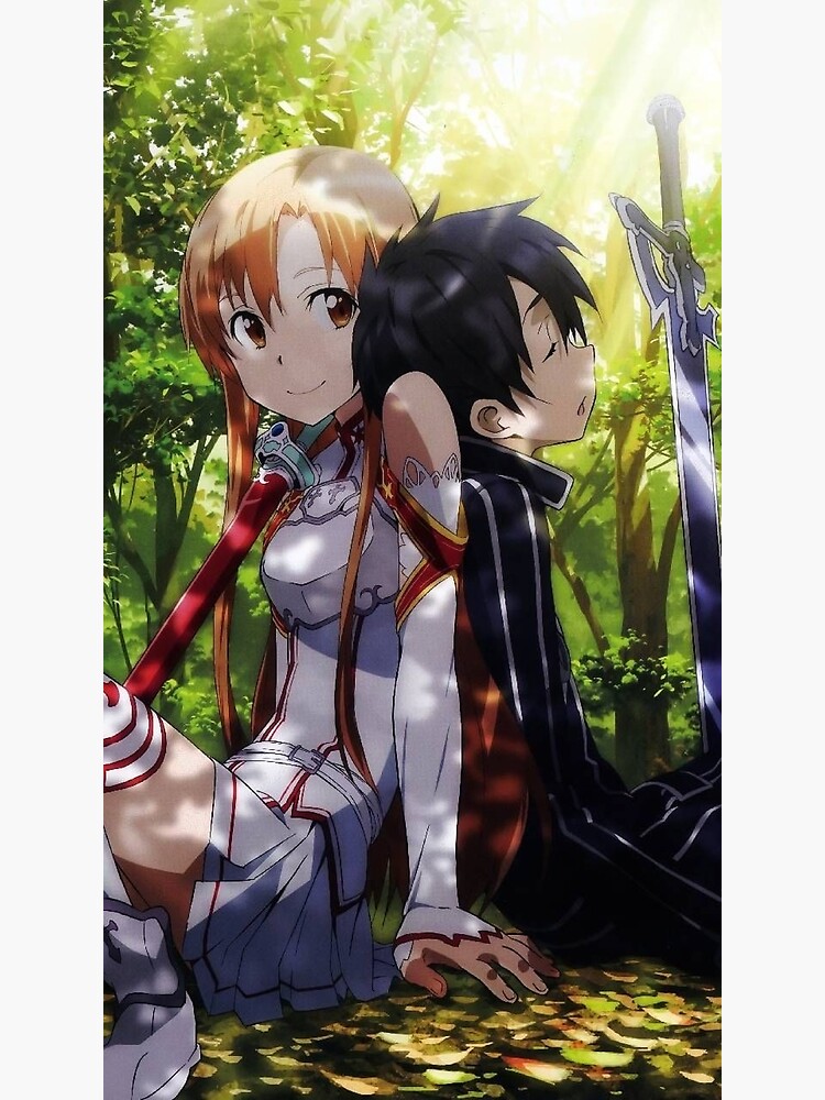 "Asuna x kirito sao couple " Art Print for Sale by otakubento2020 | Redbubble