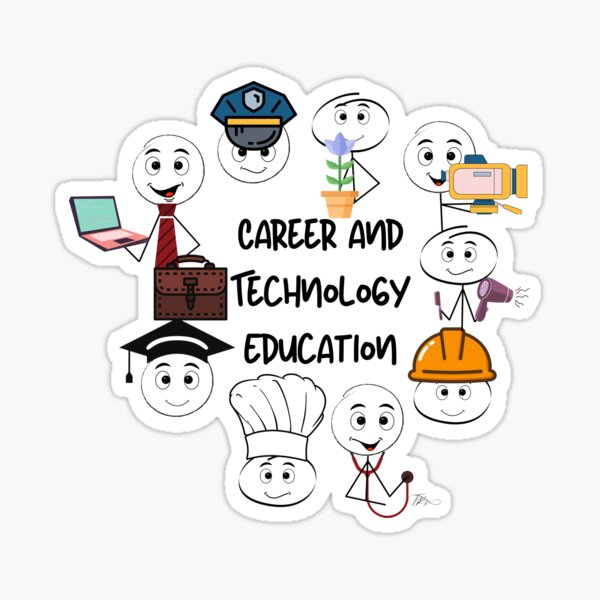 "CTE Stick Figure" Sticker for Sale by BrokeCTETeacher | Redbubble